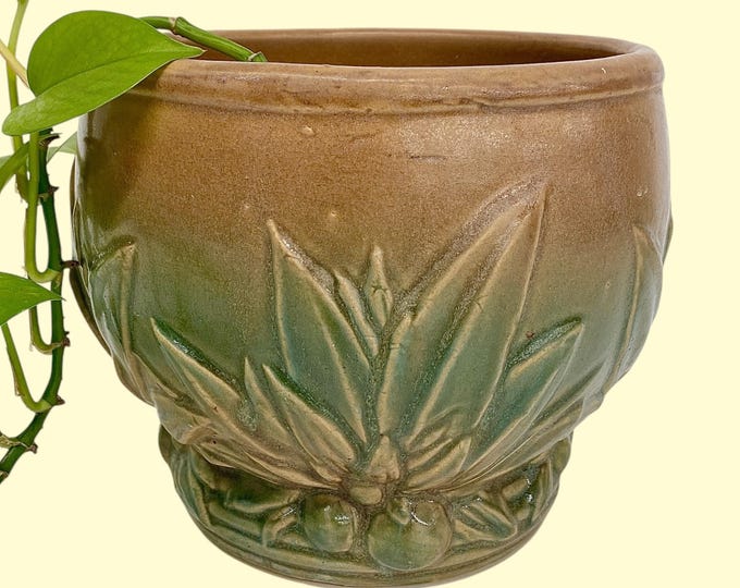 Vintage Mccoy Pottery Planter Retro 1930s Farmhouse + Leaves and ...