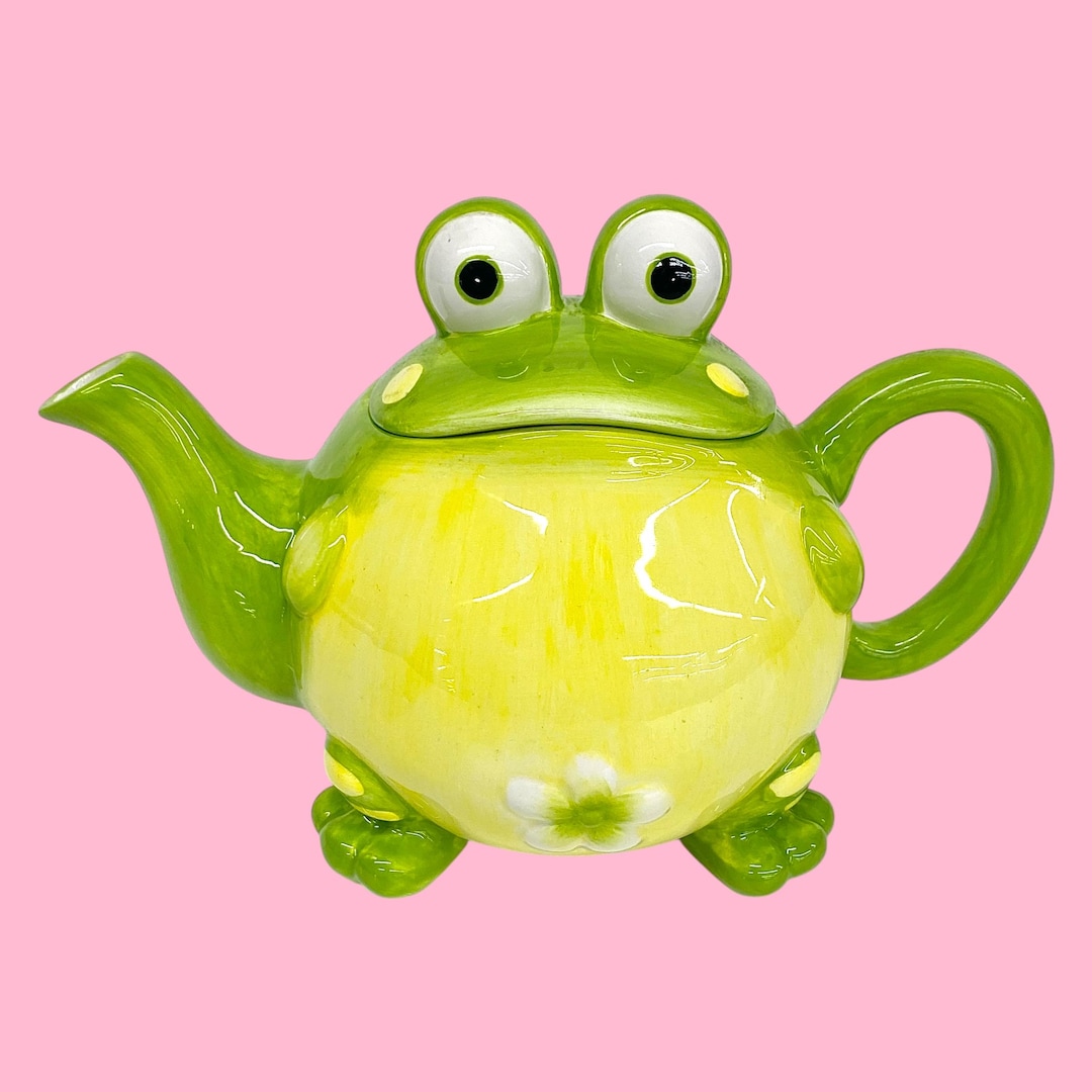 Vintage Frog Teapot Retro 2000s Y2K Burton & Burton Toby Toad Ceramic ...