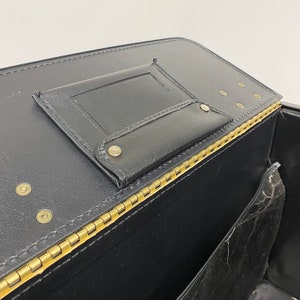 Vintage Stebco Pilot Case Retro 1970s Mid Century Modern Black Leather ...