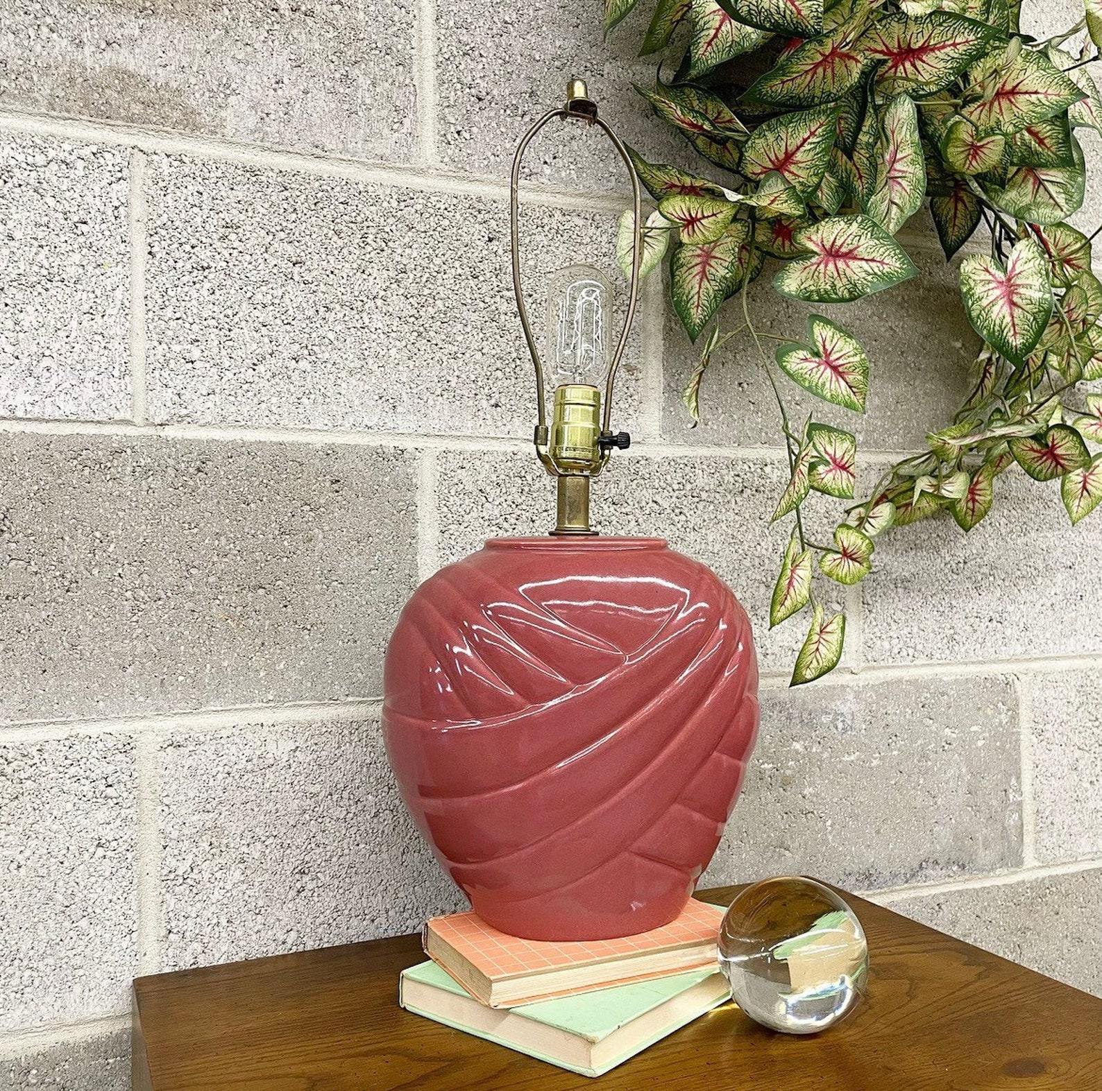 Vintage Table Lamp Retro 1980s Contemporary Ceramic Art | Etsy
