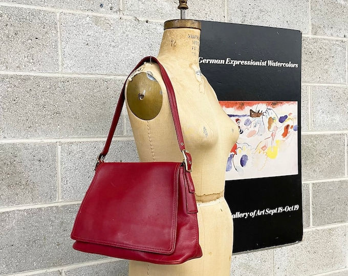 Vintage Coach Bag Retro 1990s RARE + Legacy West Studio + 9828 + Red ...