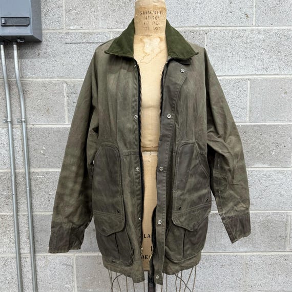 Vintage Filson Field Jacket Retro 1990s Waxed Tin Can… - Gem