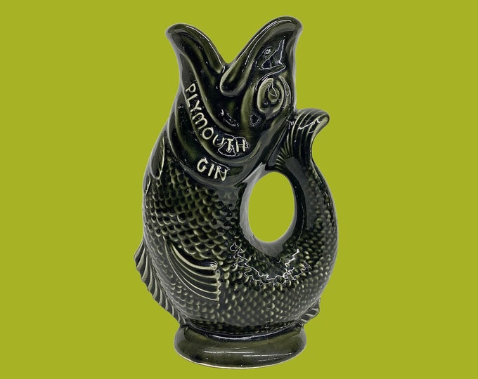 Vintage Fish Glug Retro 1960s Farmhouse + Dartmouth Pottery + Devon ...