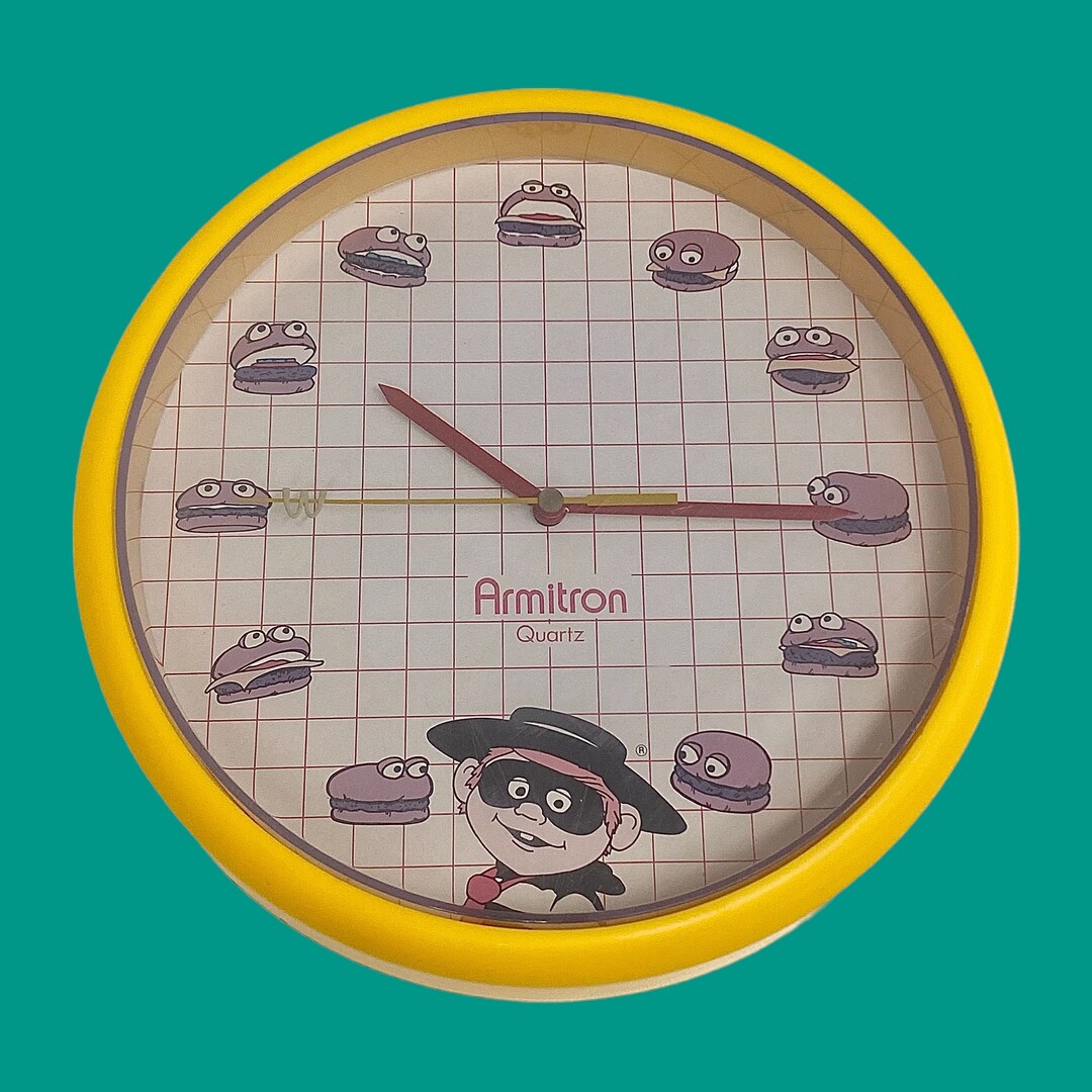 Vintage Mcdonalds Wall Clock 1980s Retro Size 10 D - Etsy