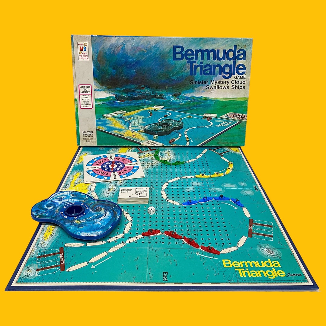 Vintage Bermuda Triangle Board Game Retro 1970s Milton Bradley - Etsy