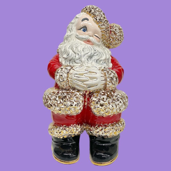 Ceramic Santa - Etsy