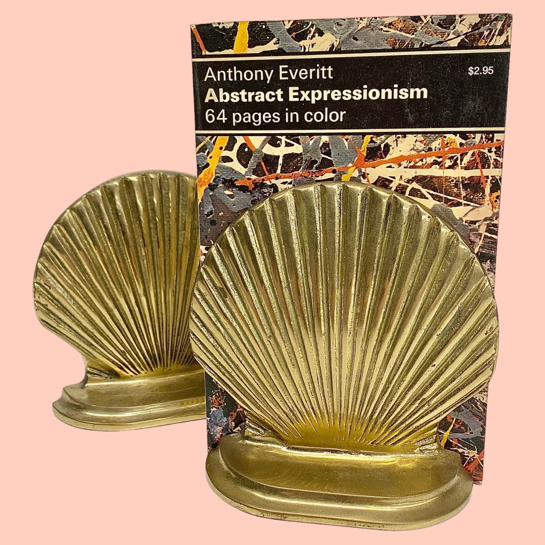 Vintage Scallop Shell Bookends Retro 1980s Coastal/beach + Windcurrent ...