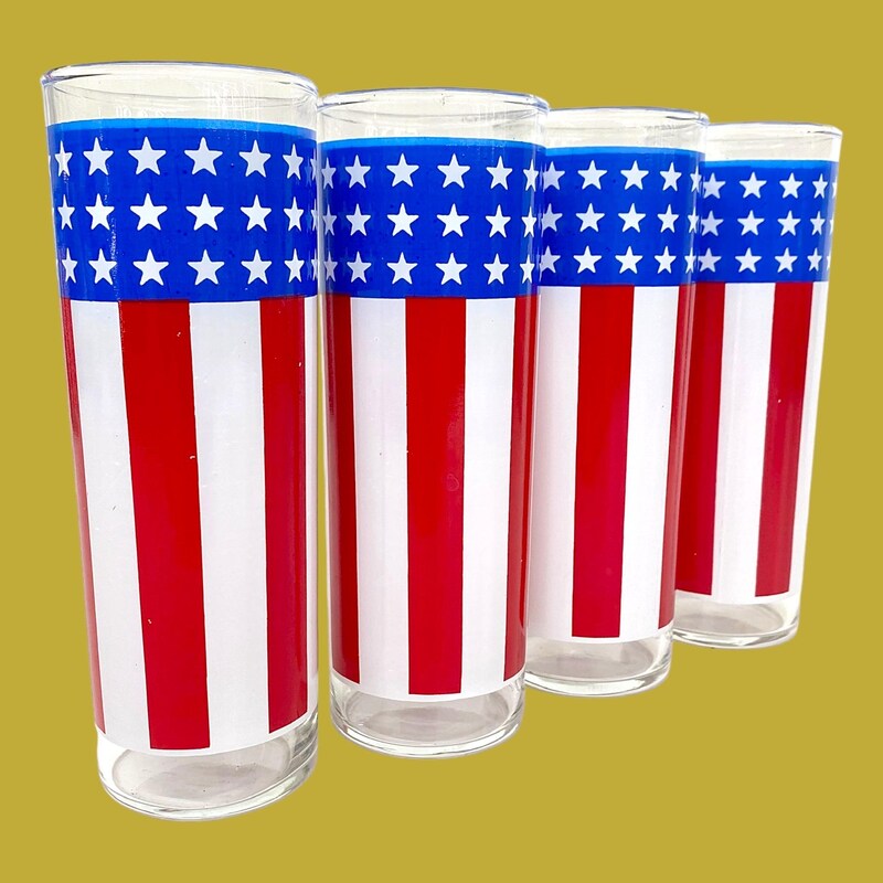 Patriotic Glassware - Etsy