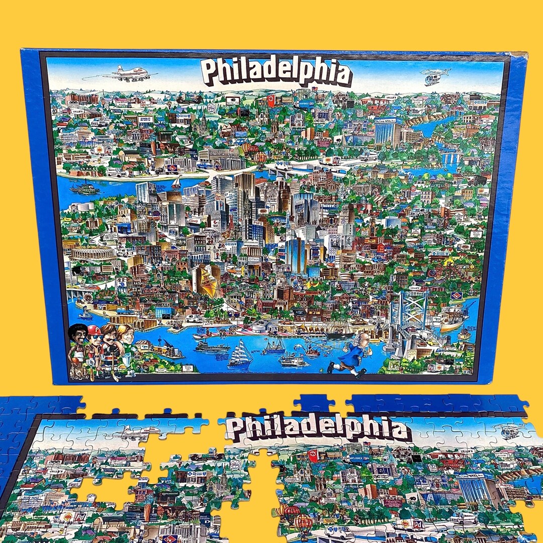 Vintage Philadelphia Jigsaw Puzzle Retro 1980s Buffalo Games Inc ...
