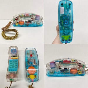 Vintage Clear Plastic Telephone Retro 1990s Contemporary Bell South ...