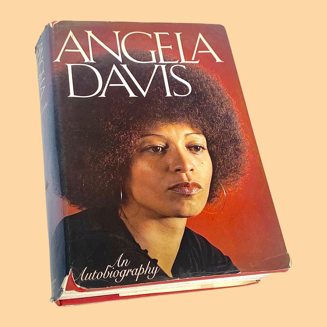 Vintage Angela Davis Autobiography Book Retro 1970s Mid Century Modern ...