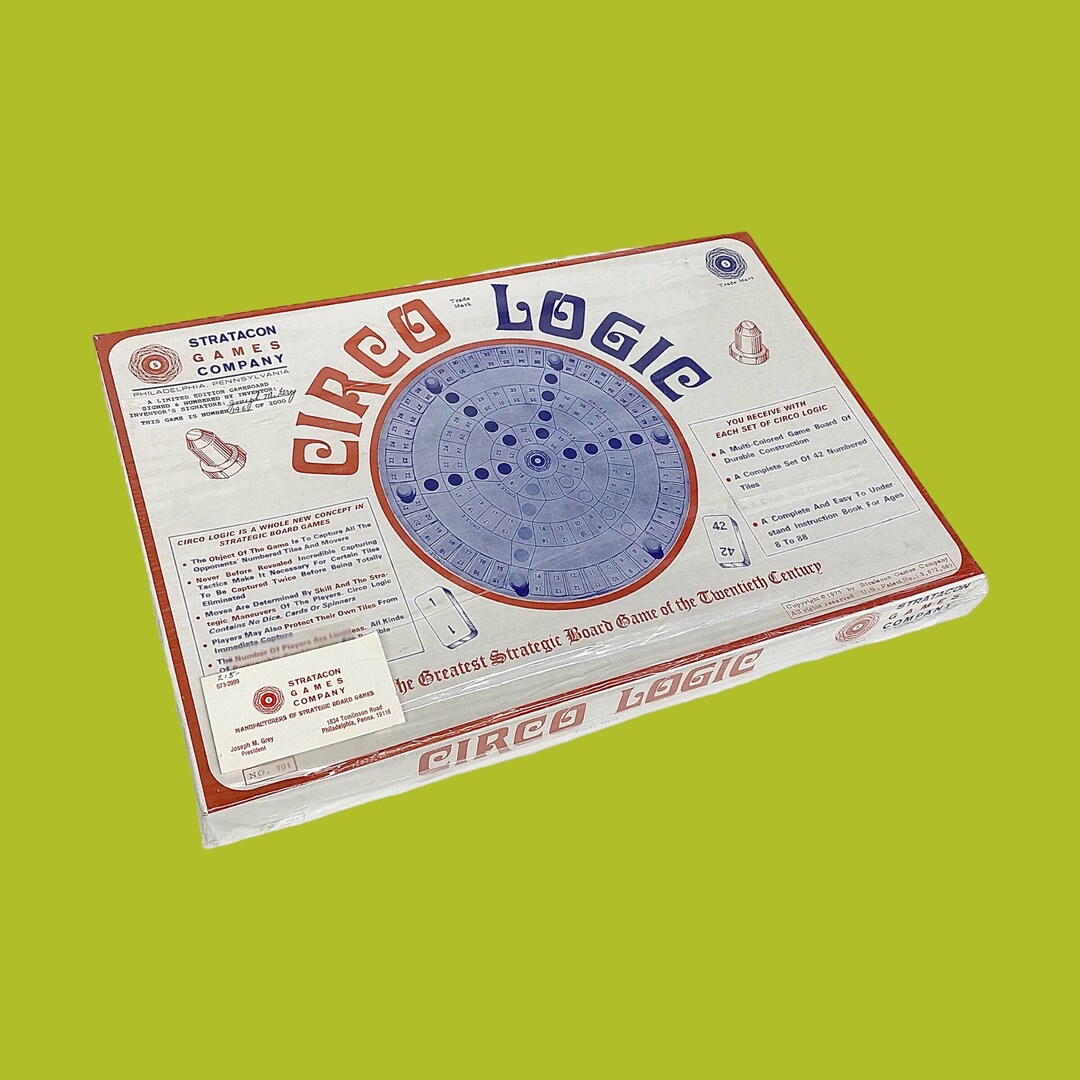 Vintage Circo Logic Board Game Retro 1970s Deadstock/never Opened ...