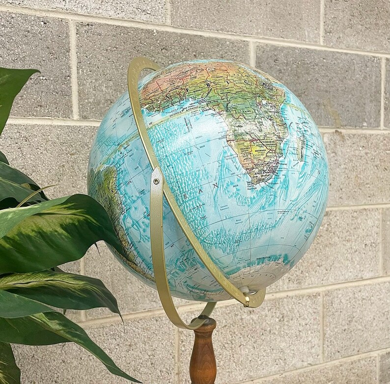 Vintage Replogle Globe Retro 1990s World Ocean Series 12 | Etsy