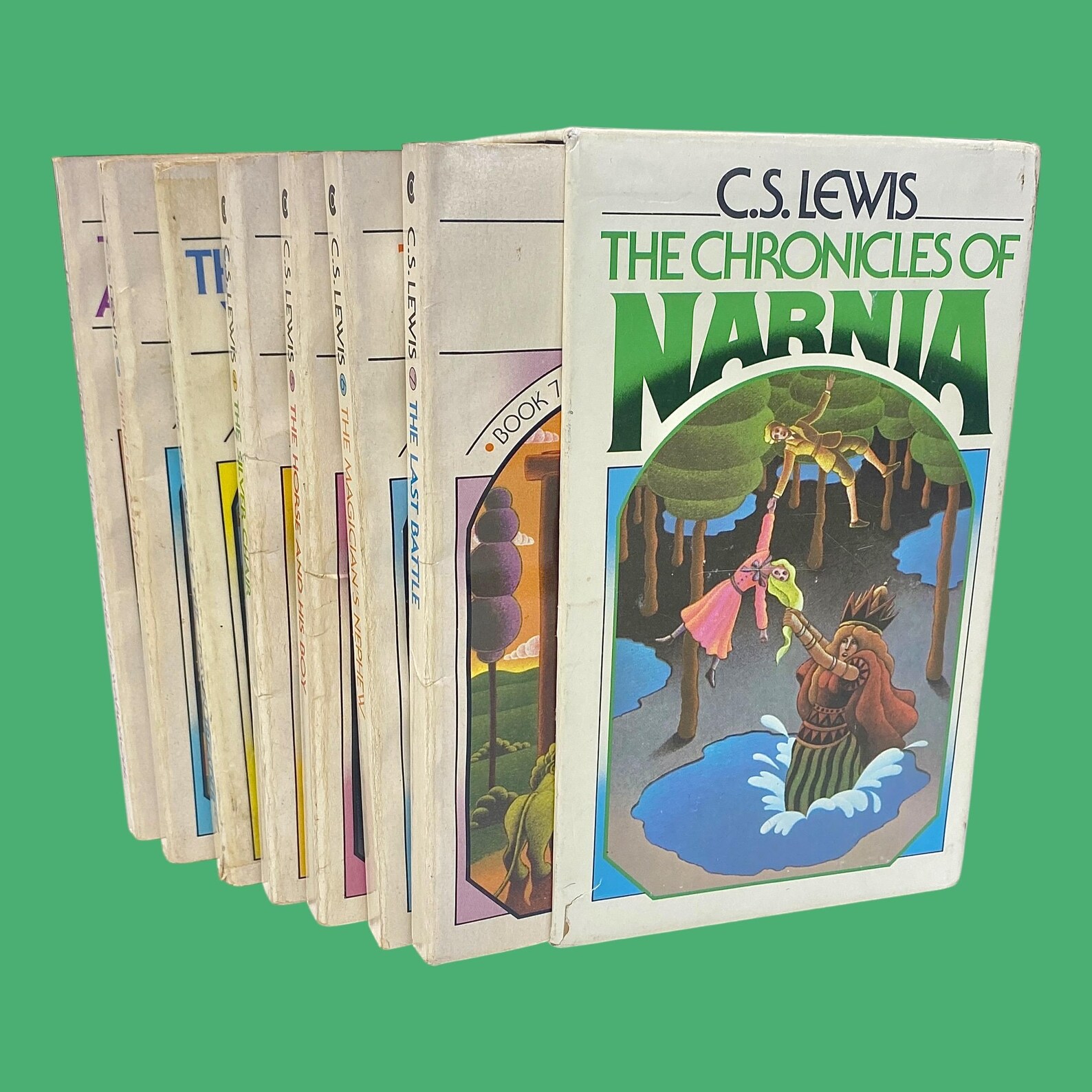 Vintage the Chronicles of Narnia Book Set Retro 1970s Fantasy + C.S ...