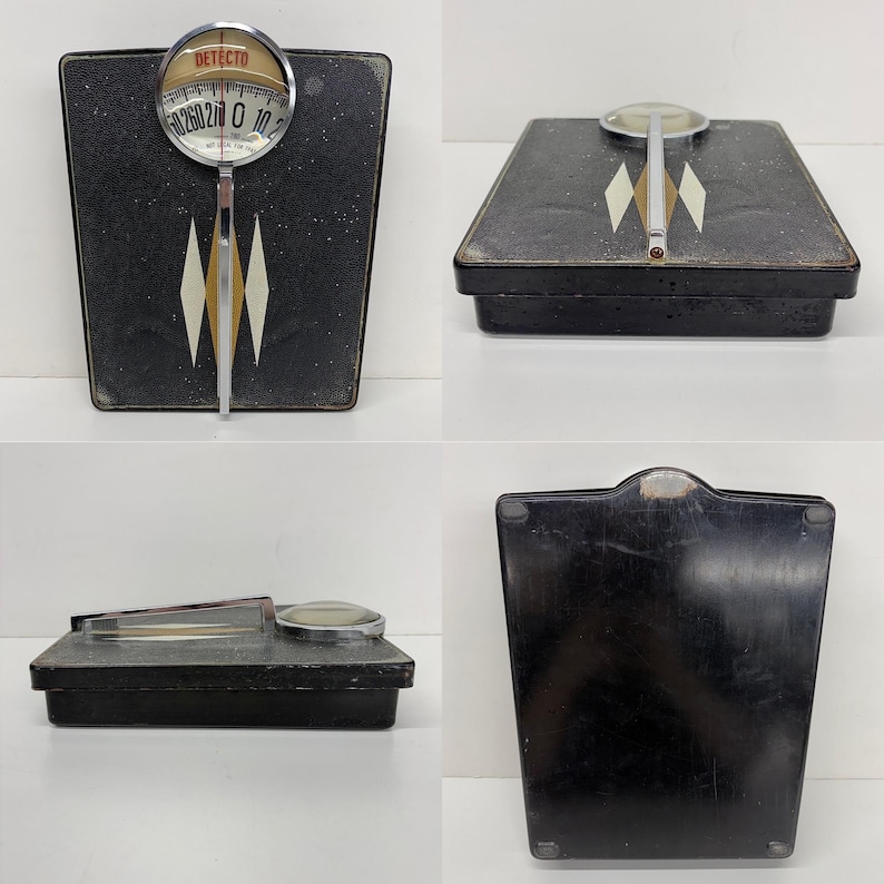 Vintage Detecto Bathroom Scale Retro 1950s Mid Century Modern + 280 Lbs ...