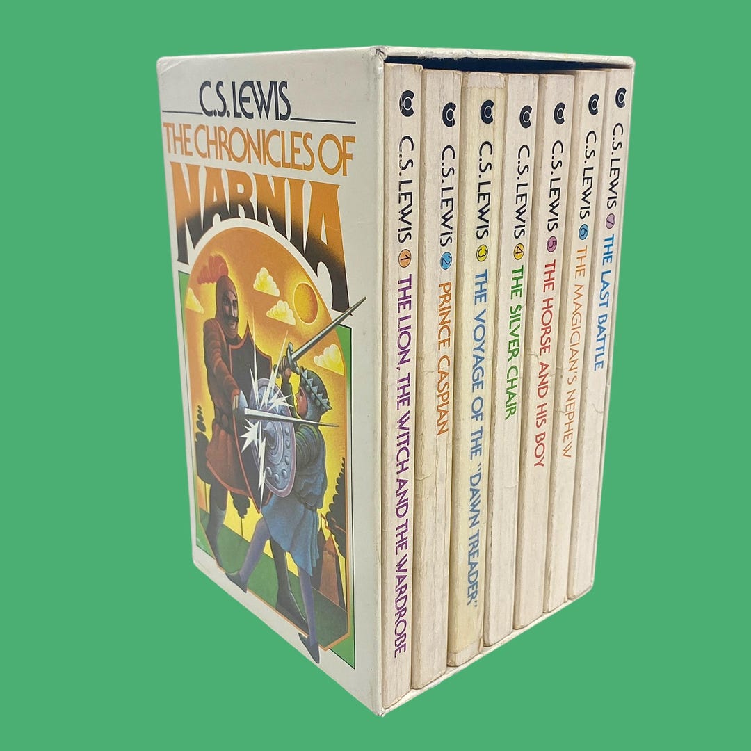 Vintage the Chronicles of Narnia Book Set Retro 1970s Fantasy + C.S ...