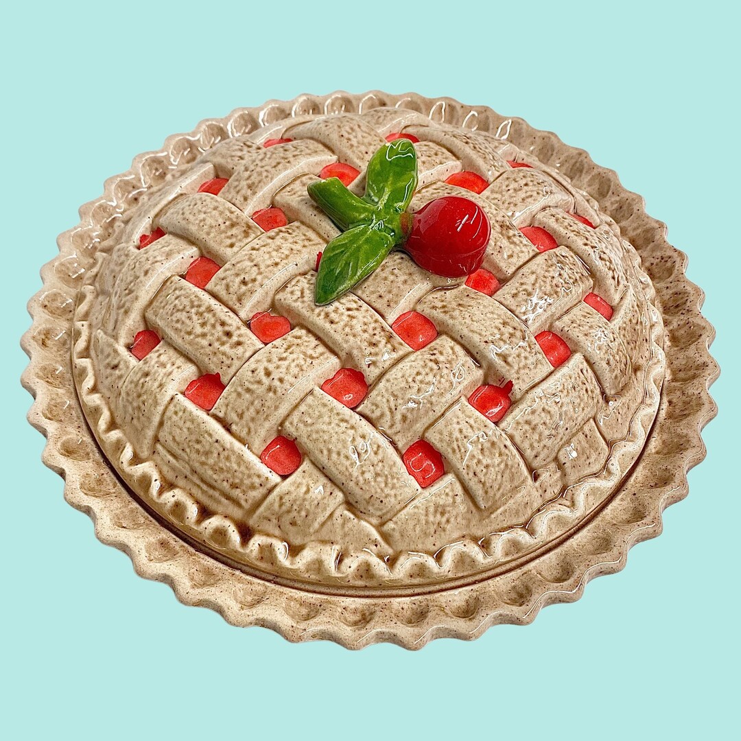 Vintage Cherry Pie Keeper Retro 1990s Farmhouse + Whittierware ...
