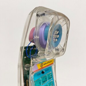 Vintage Clear Plastic Telephone Retro 1990s Contemporary Bell South ...
