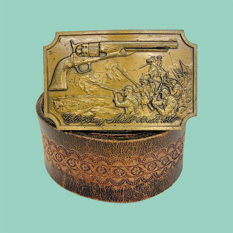 Vintage Colt Belt Buckle - Etsy