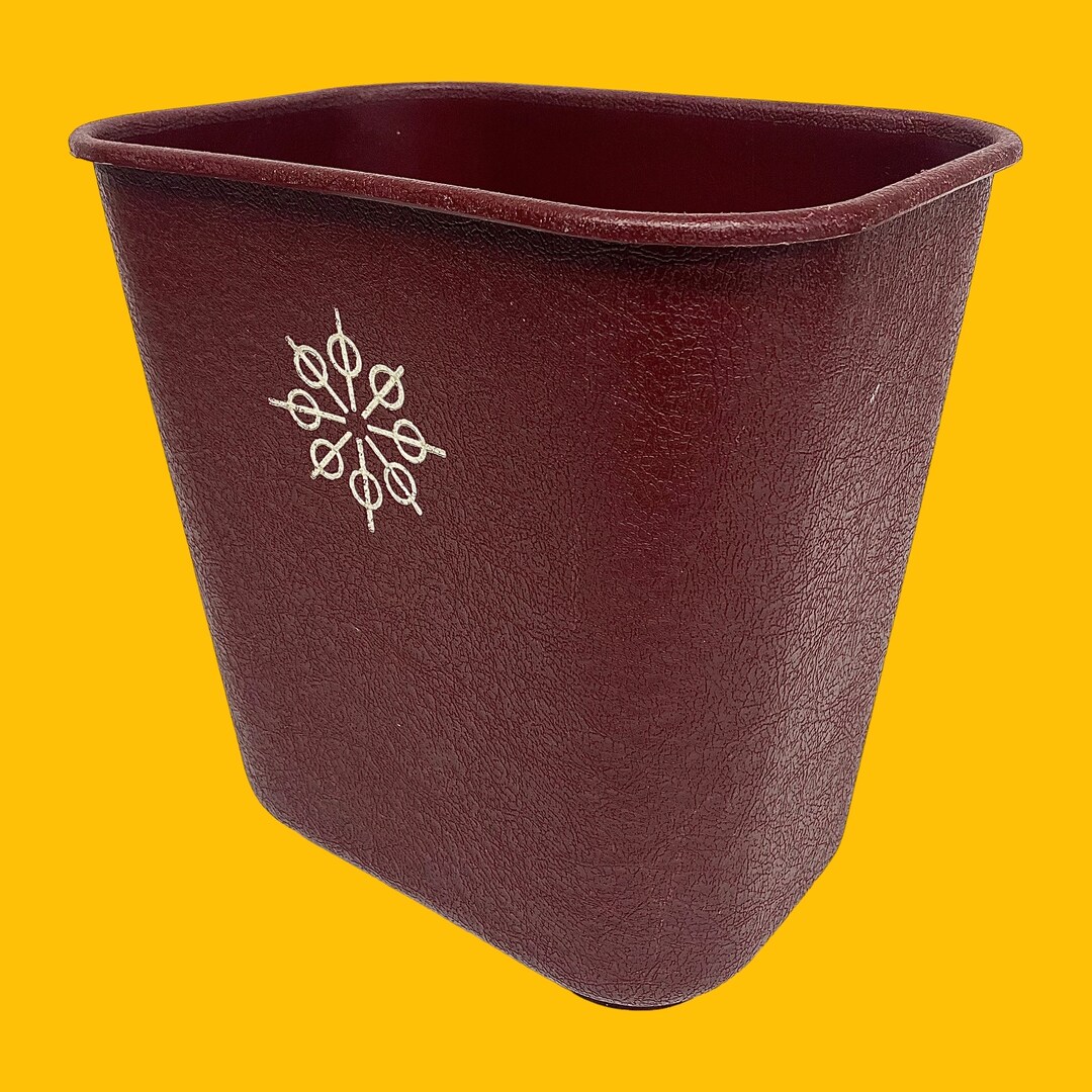 Vintage Steri-lite Wastebasket Retro 1970s Mid Century Modern ...