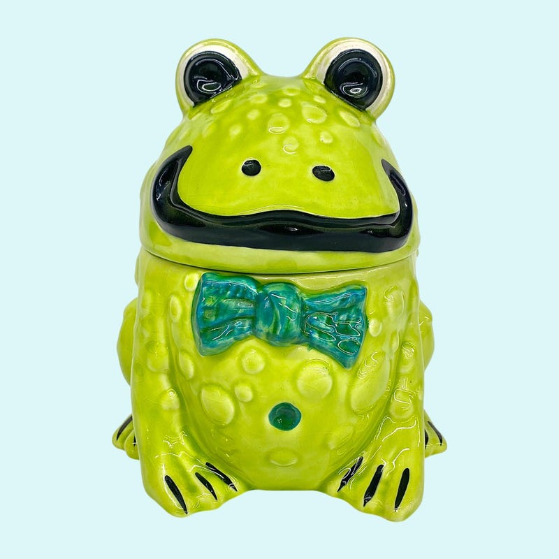 Frog Cookie Jar - Etsy