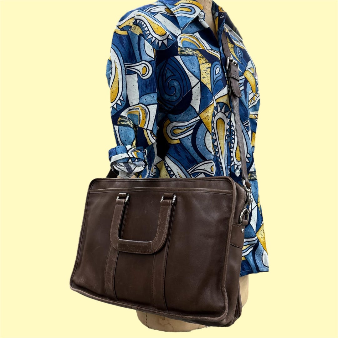 Vintage Coach Embassy Briefcase Bag Retro 1990 Preppy + Attache ...