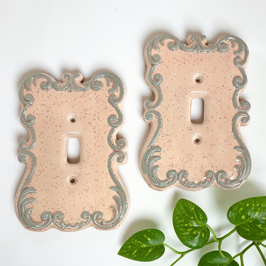 Vintage Light Switch Covers Retro 1960s Hollywood Regency + Holland ...