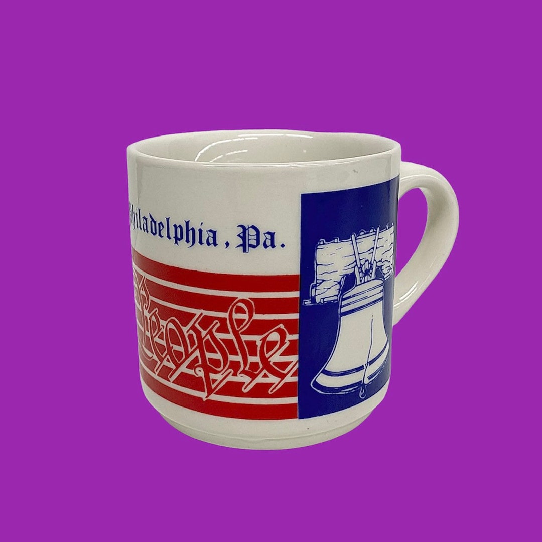 Vintage Liberty Bell Mug Retro 1980s We the People - Etsy
