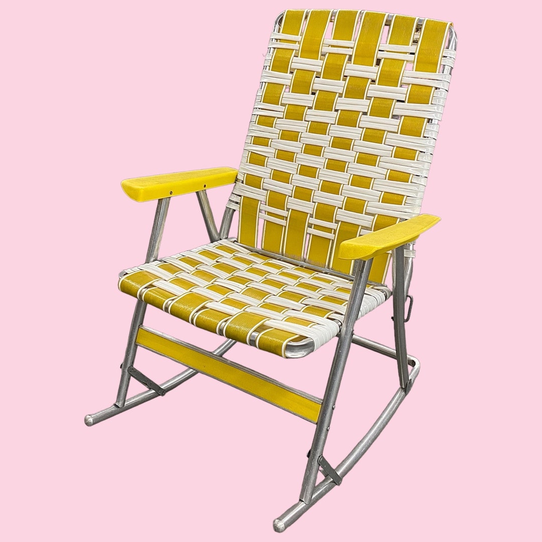 Vintage Duralite Lawn Rocking Chair Retro 1970s Mid Century Modern ...