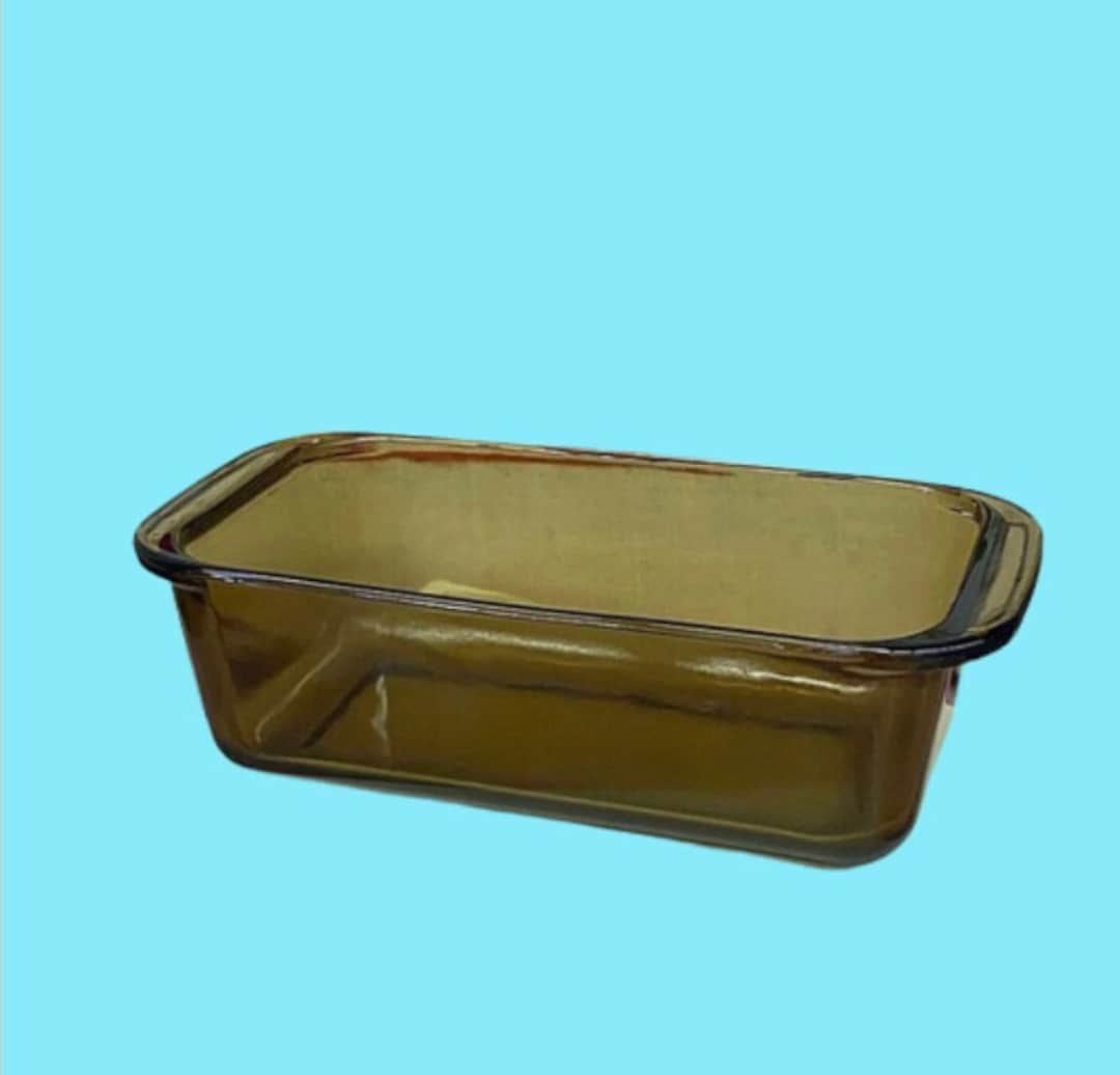 Vintage Pyrex Loaf Pan 1980s Retro Size1.5 Quart 213 Smokey Brown Color ...