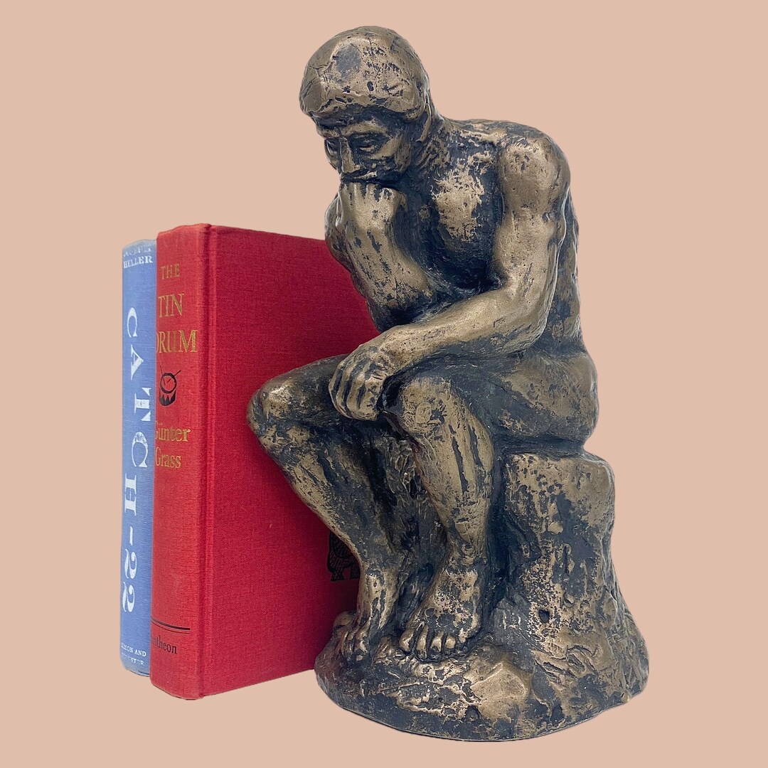 Vintage the Thinker Statue Retro 1970s Mid Century Modern + Auguste ...