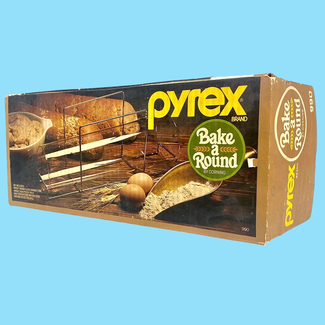 Vintage Pyrex Bake a Round Retro 1970s Contemporary + Corning + 990 ...