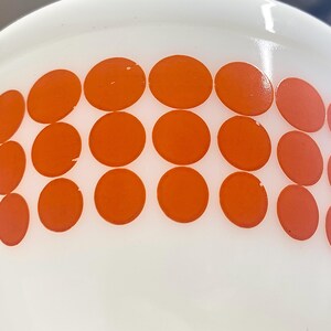 Vintage Pyrex Bowl Retro 1960s Mid Century Modern Dots orange 401 Size ...