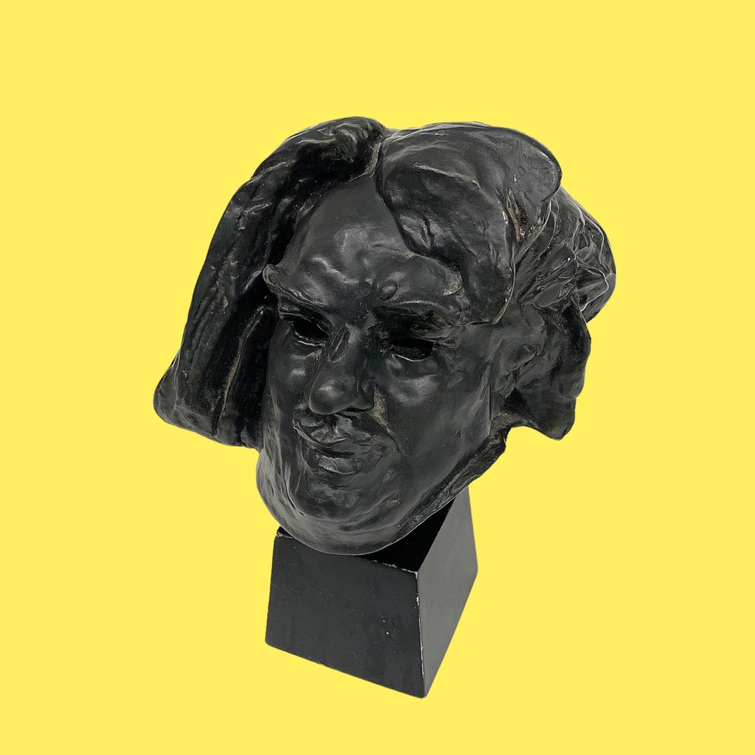 Vintage Auguste Rodin Sculpture Retro 1980s Contemporary Head of Balzac ...