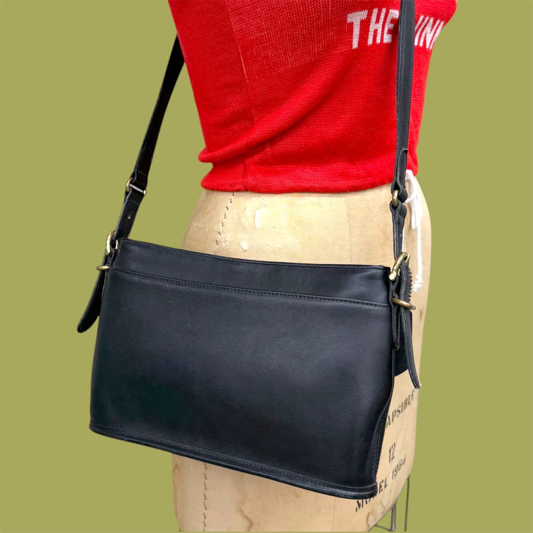 Vintage Coach Equestrian Slim Crossbody Bag Retro 1990s Preppy ...