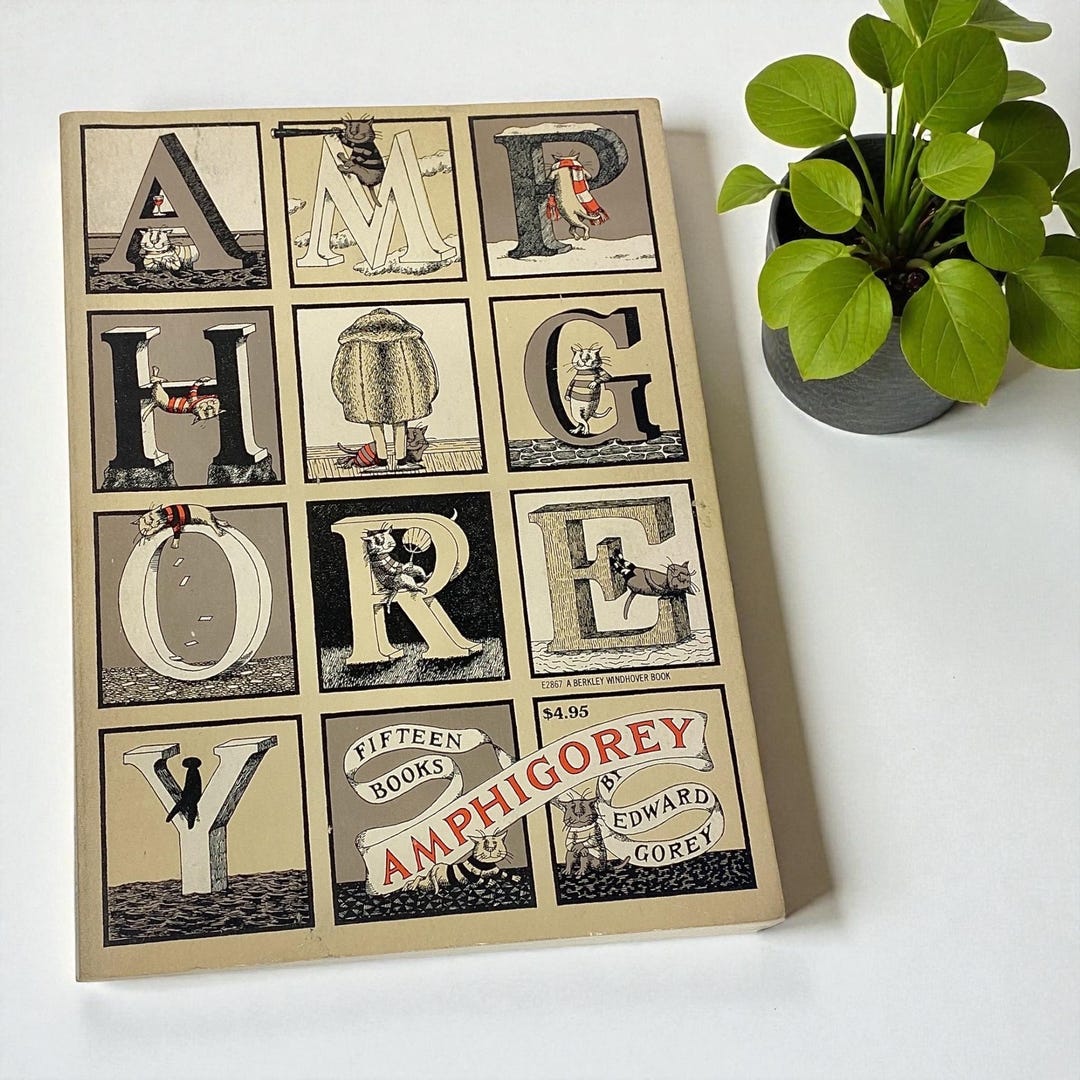 Vintage Edward Gorey Book Retro 1970s Victorian + Fifteen Books ...