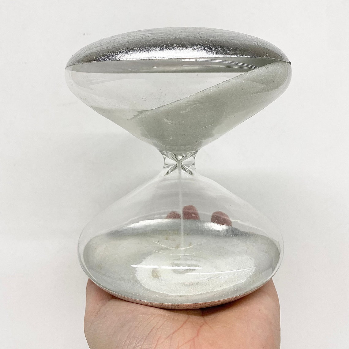 Vintage Hourglass Retro 1970s Contemporary Clear Glass - Etsy