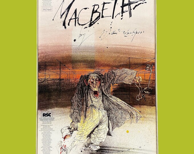 Vintage Macbeth Poster 1980s Retro Size 29x20 Contemporary + Royal ...