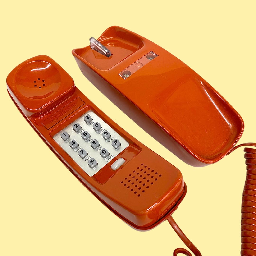 Vintage Telephone Retro 1980s Contemporary + Trimline + AD3 79330 ...