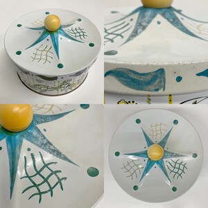 Vintage Guildcraft Tin Container Retro 1960s Mid Century Modern ...