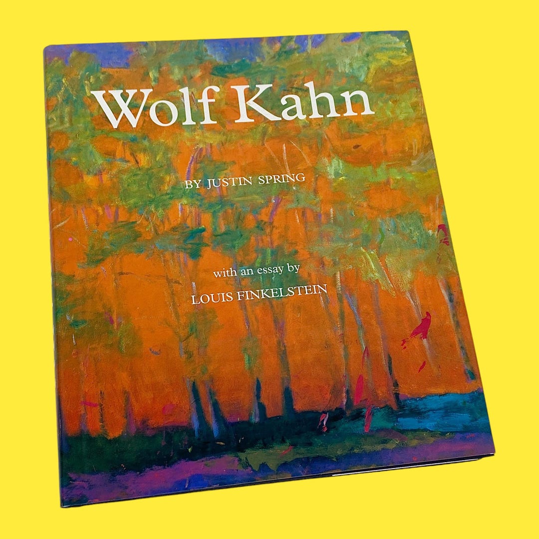 Vintage Wolf Kahn Book Retro 1990s Contemporary + Hardback With Sleeve ...