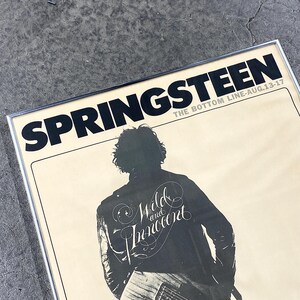 Vintage Springsteen Poster 1970s Retro Size 28x20 Born to Run Album the ...