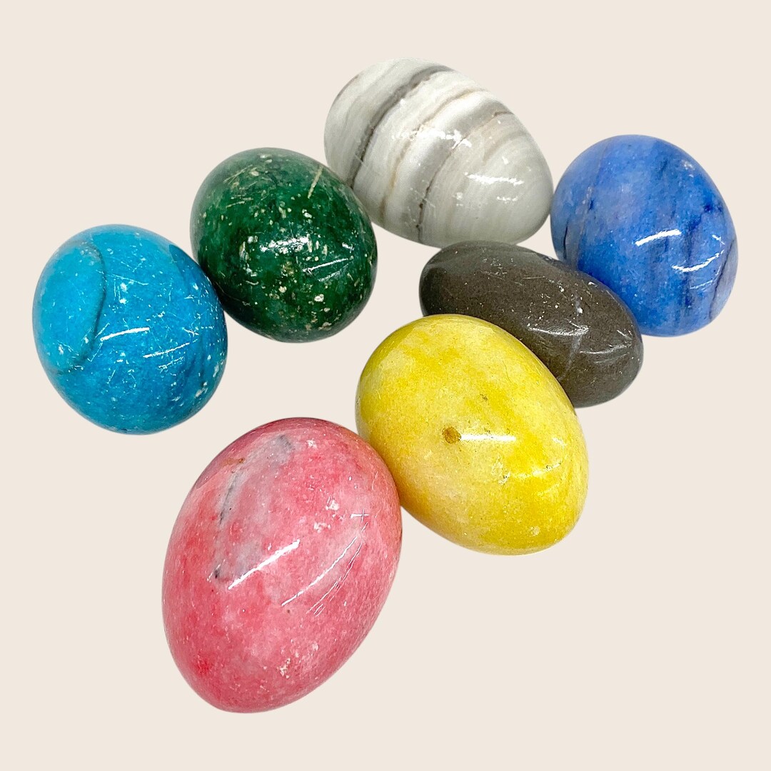 Vintage Alabaster Eggs Retro 1970s Mid Century Modern + Happy Easter ...