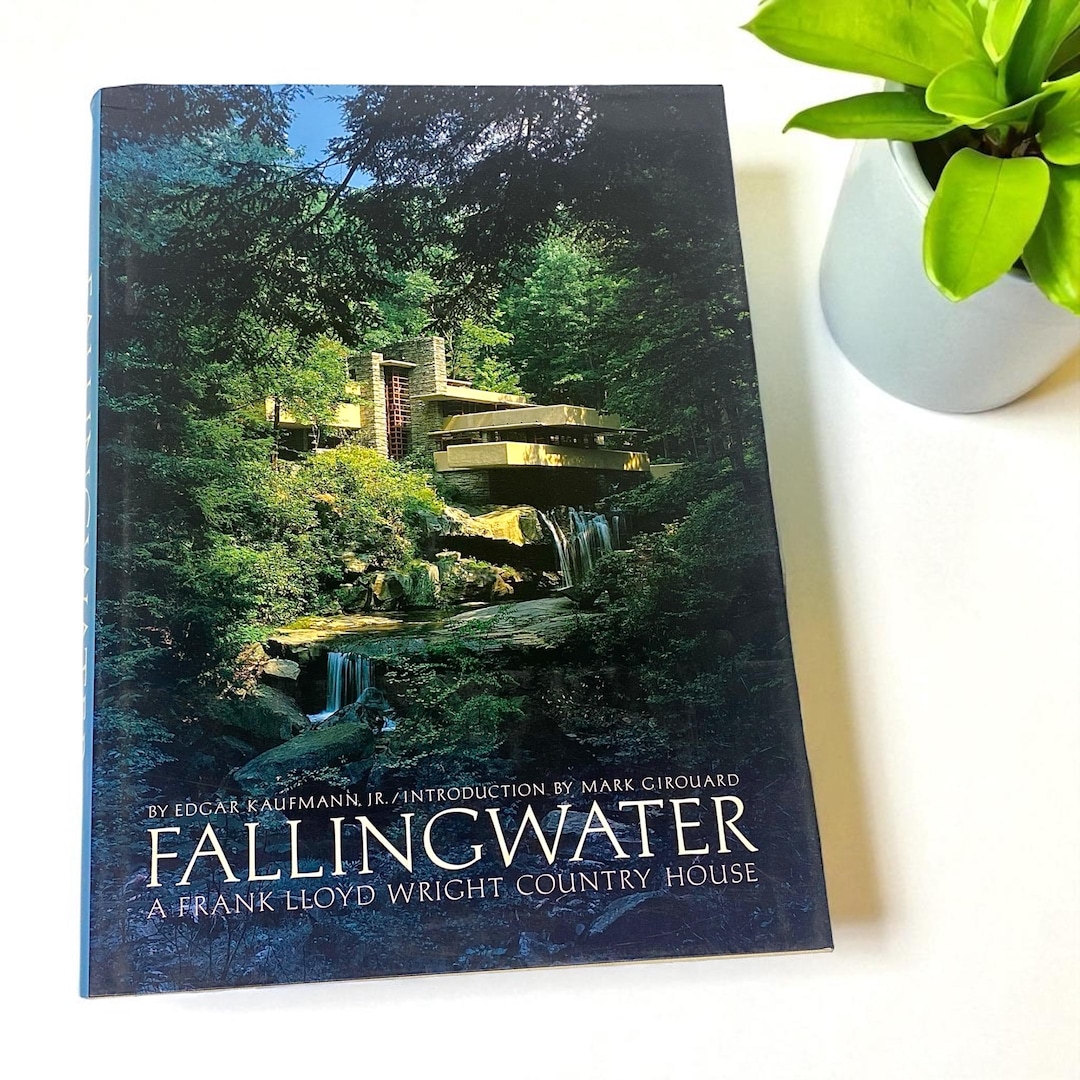 Vintage Fallingwater Book Retro 1980s Frank Lloyd Wright + Country ...