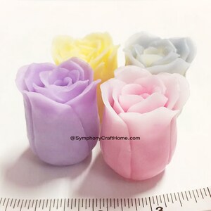 3D Rosebud Mold. 3D Rose Mold. Small Rose Soap Mold. Rose Resin Mold ...