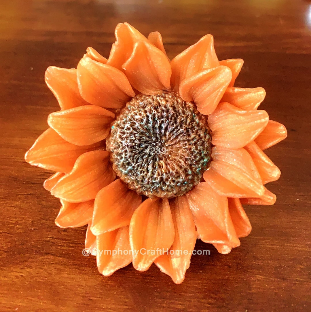 3D Sunflower Silicone Mold, Soap, Candle, Tart Mold. - Etsy