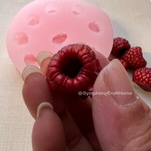 3D Raspberry Mold. 9 Cavity Raspberries Mold. Fruits Molds. Berries ...