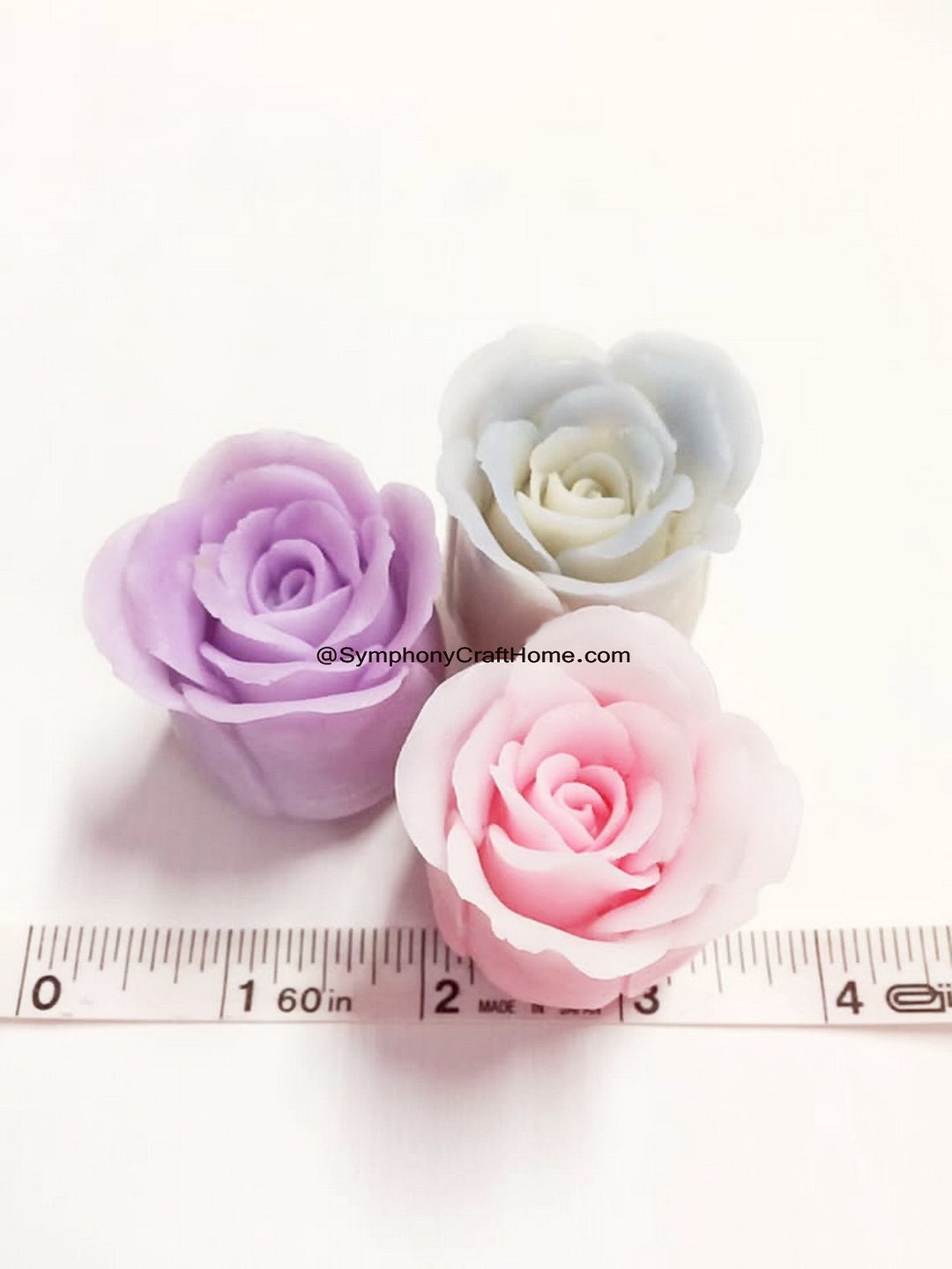 3D Rosebud Mold. 3D Rose Mold. Small Rose Soap Mold. Rose Resin Mold ...