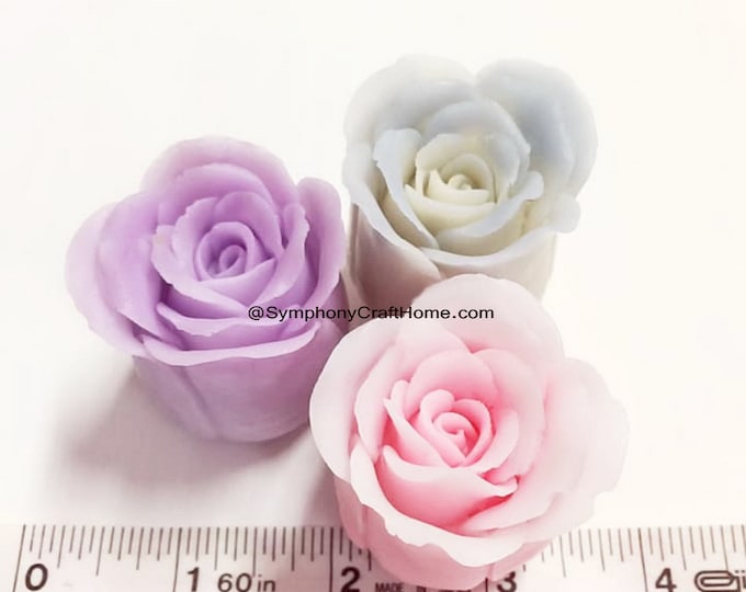 3D Rosebud Mold 3D Rose Mold Small Rose Soap Mold Rose - Etsy