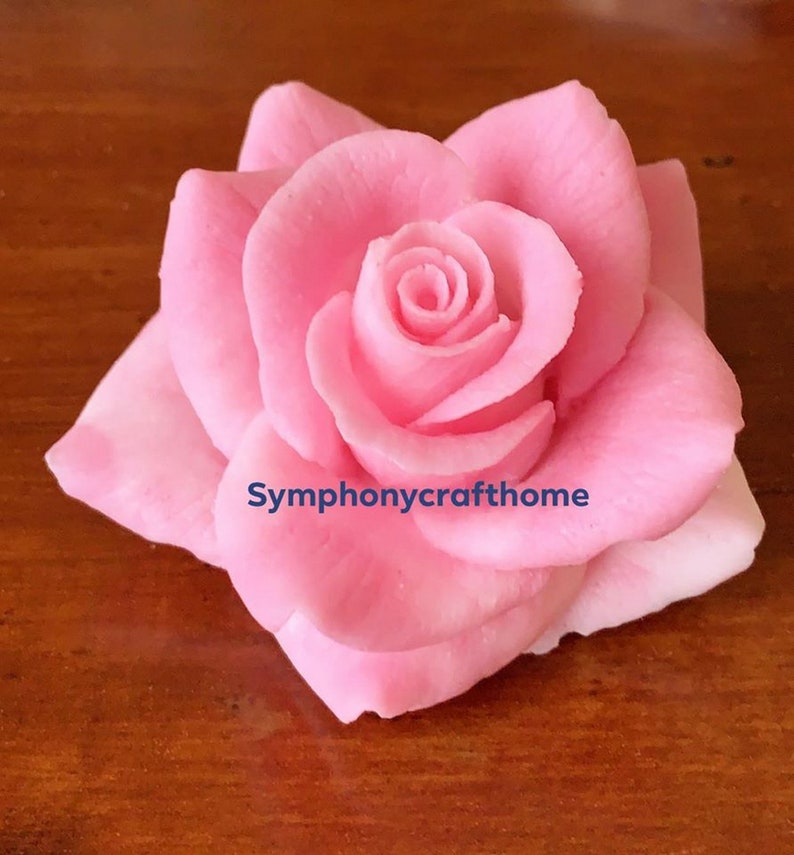 3D Rose Mold 3D Big Rose Mold Symphonycrafthome Mold - Etsy